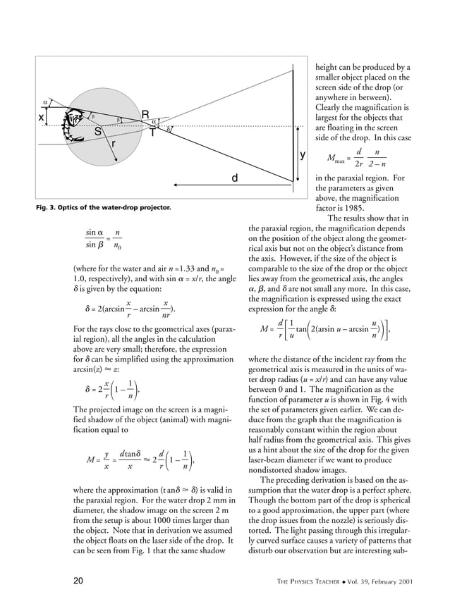 Water drop projector | PDF | Physics | Science