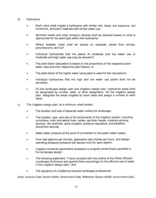 Water Efficient Landscape Guidelines - Costa Mesa, California | PDF