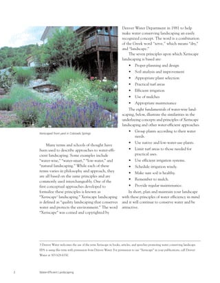 Water Efficient Landscaping: Preventing Pollution and Using Resources ...