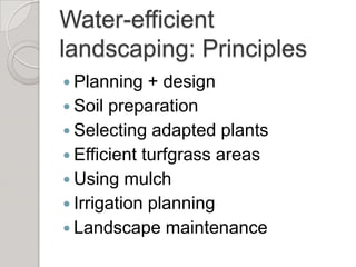2013 Green Industry Training: Water-efficient Landscape Maintenance | PPTX