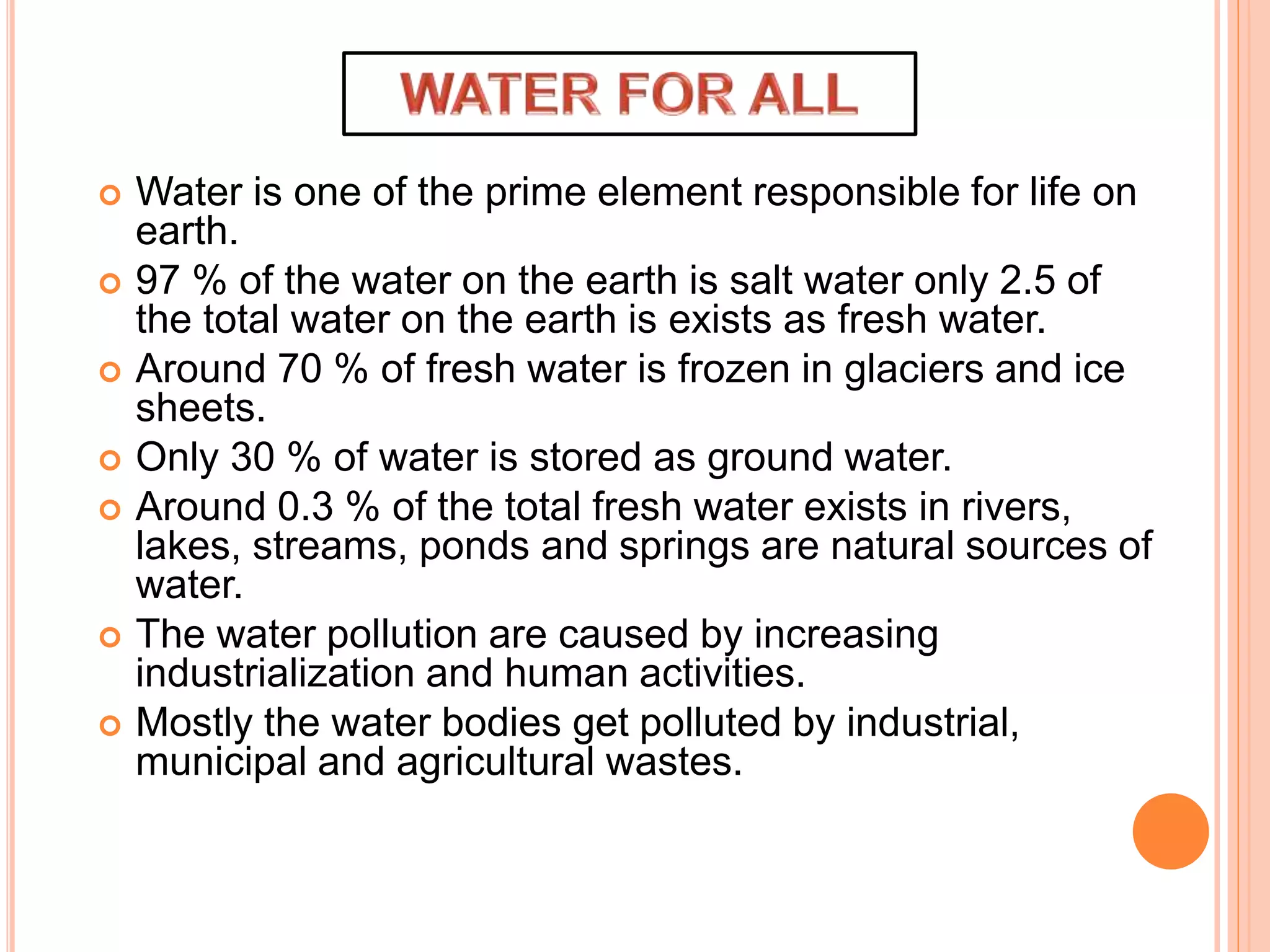 Water for All (Chapter 16, Class X) | PPTX