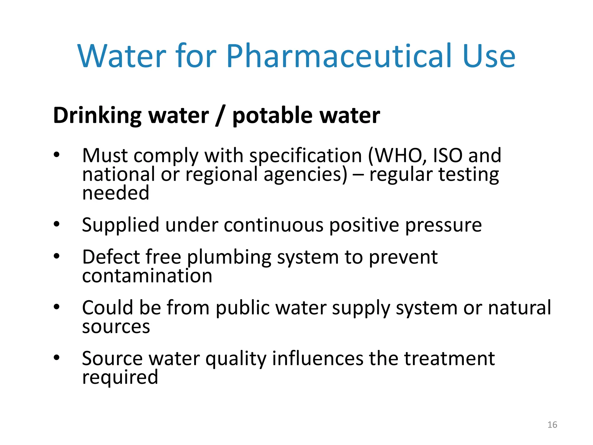 WATER-FOR-PHARMACEUTICAL-USE-INTRODUCTION-TREATMENT-_-Mrs.-Chizoba ...
