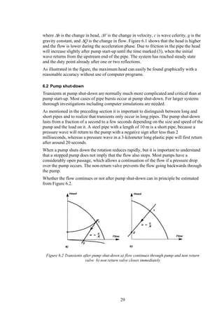 Water hammer in pumped sewer mains | PDF