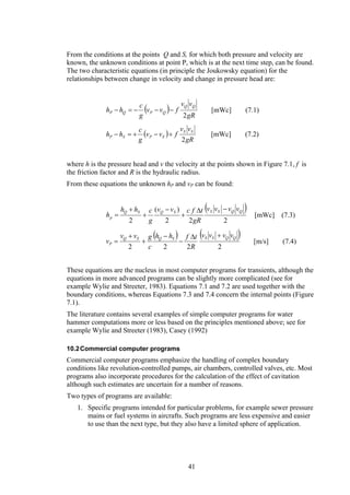 Water hammer in pumped sewer mains | PDF
