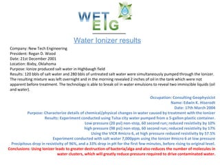 Water ionizer | PPT