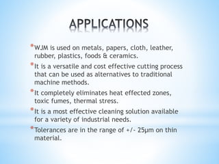 Water jet cutting | PPTX