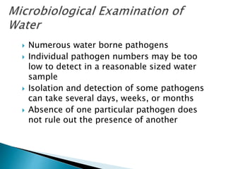 Water microbiology | PPTX