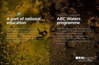 How does water policy work in Singapore? | PDF