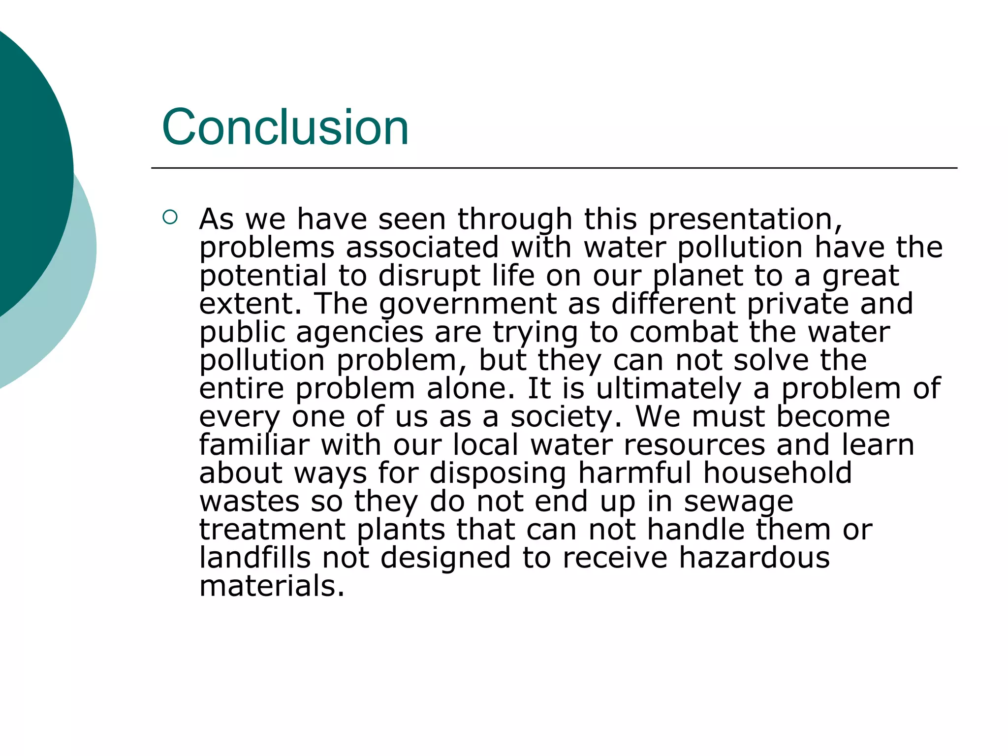 Water Pollutionfinaaaal | PPT