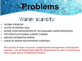 Water Management in Central Asia | PPTX