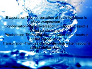 Water precious resource | PPT
