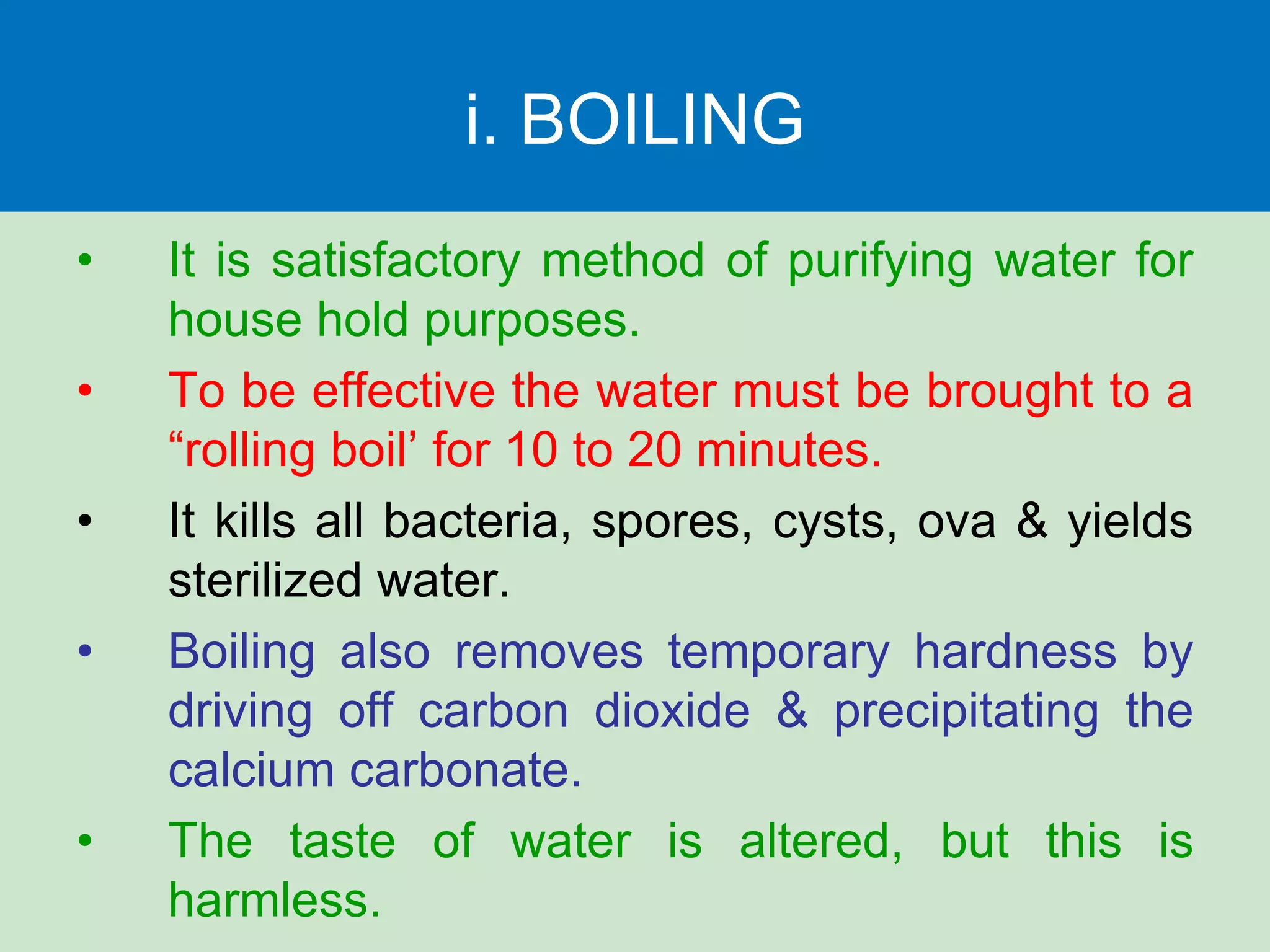 WATER PURIFICATION | PPTX