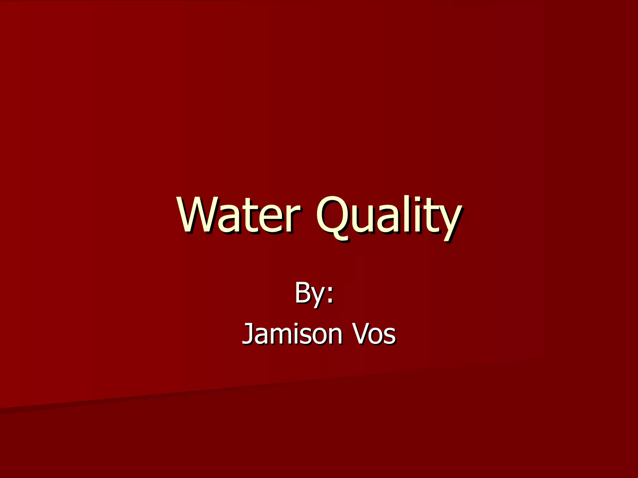 Water Quality | PPT