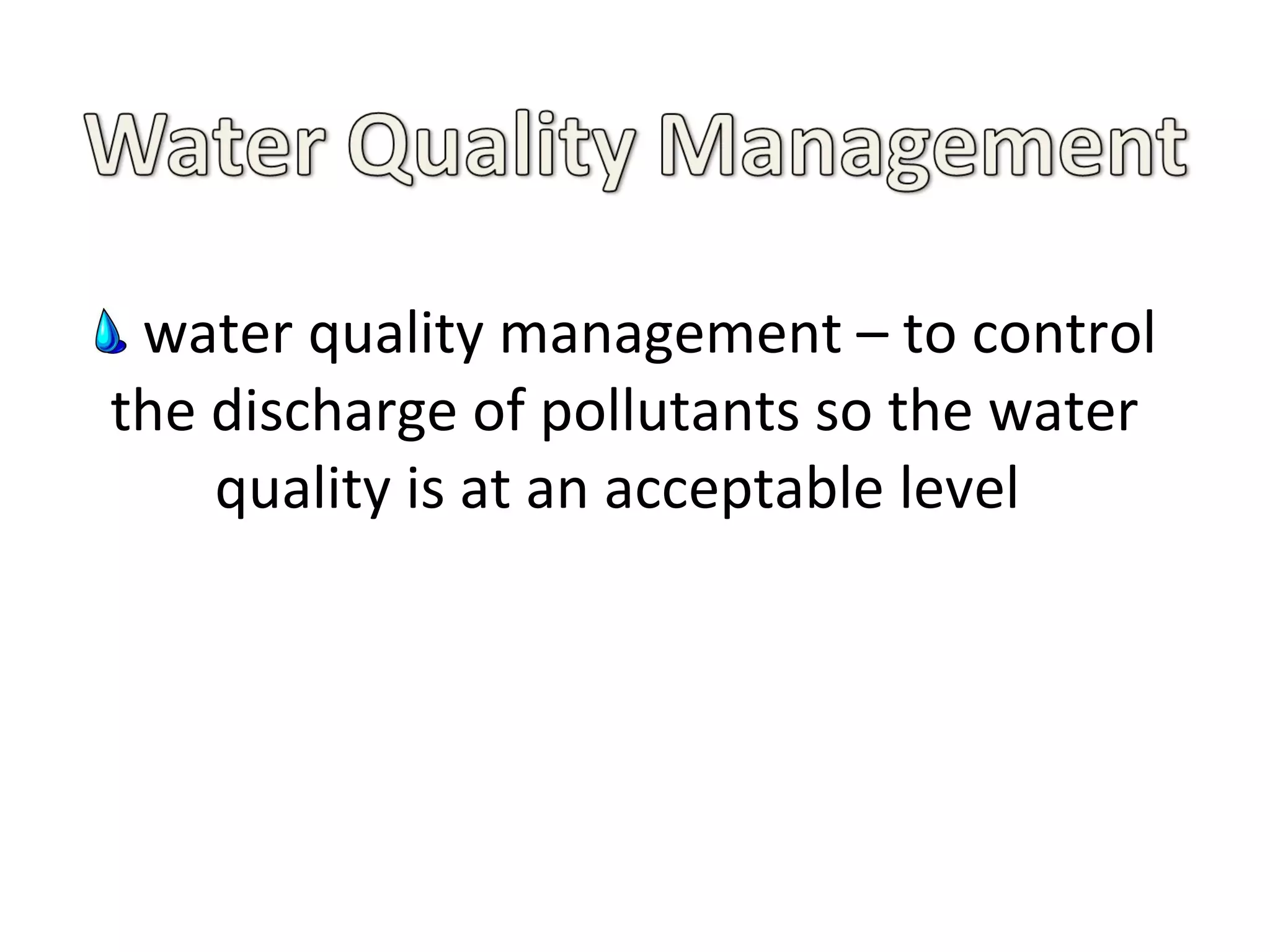 Water Quality Management In Rivers | PPT | Free Download
