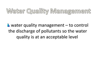 Water Quality Management In Rivers | PPT