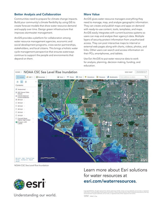 Esri GIS Improves Adaptive Integrated Water Resource Management | PDF