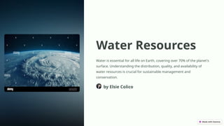Water-Resources EARTH AND LIFE SCIENCE.pptx