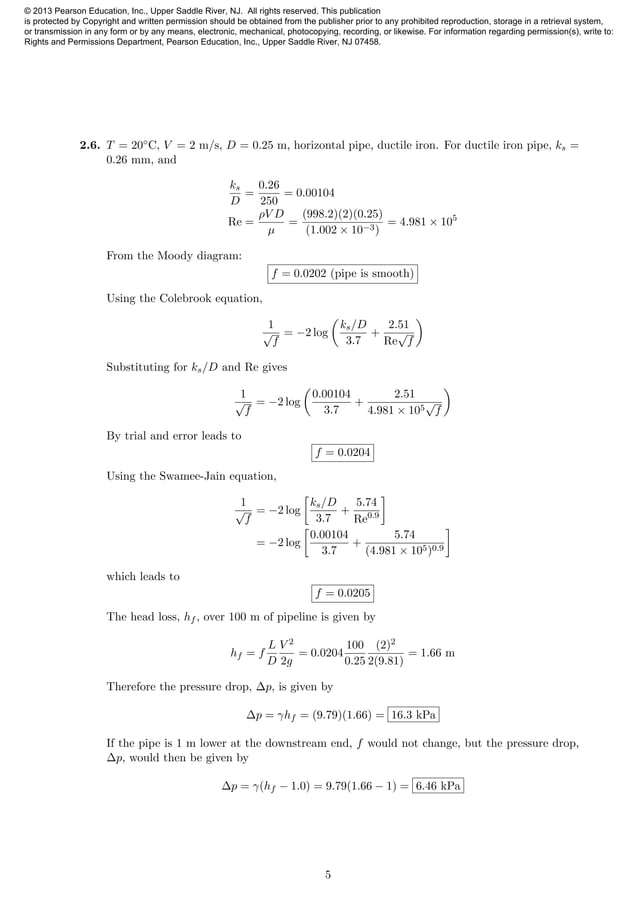 Water Resources Engineering 3rd Edition Chin Solutions Manual | PDF ...