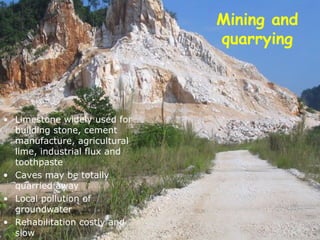 Water resources in karst and quarrying impacts (IWC5 Presentation) | PPT