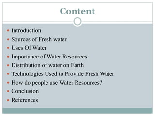 Water-Resources-ppt.pptx | Home Improvement | Home & Garden