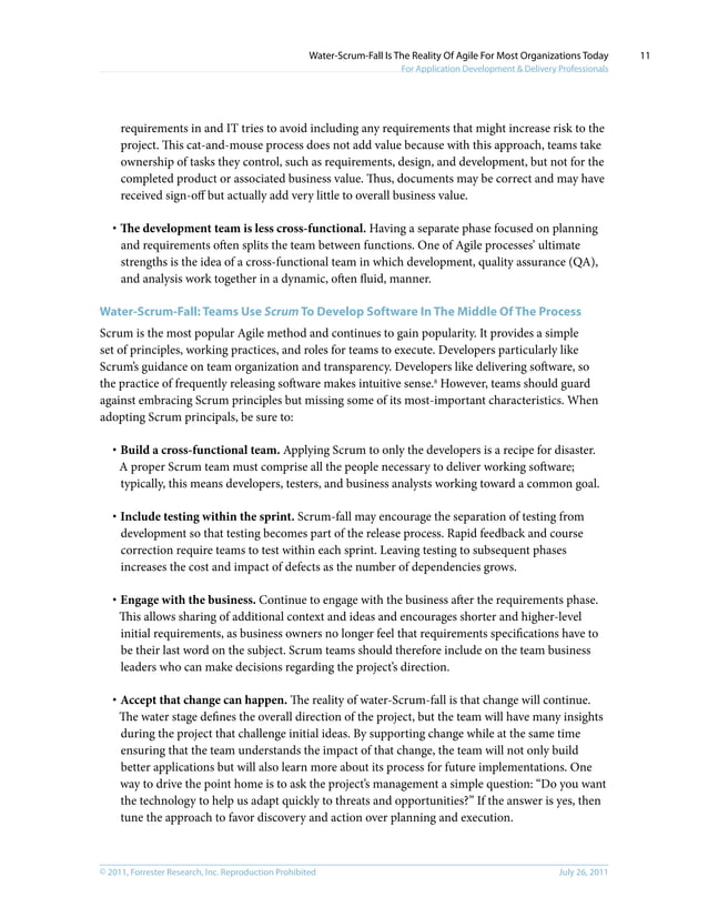 Water scrum-fall is-reality_of_agile_for_most | PDF | Business ...