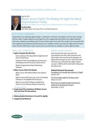 Water scrum-fall is-reality_of_agile_for_most | PDF