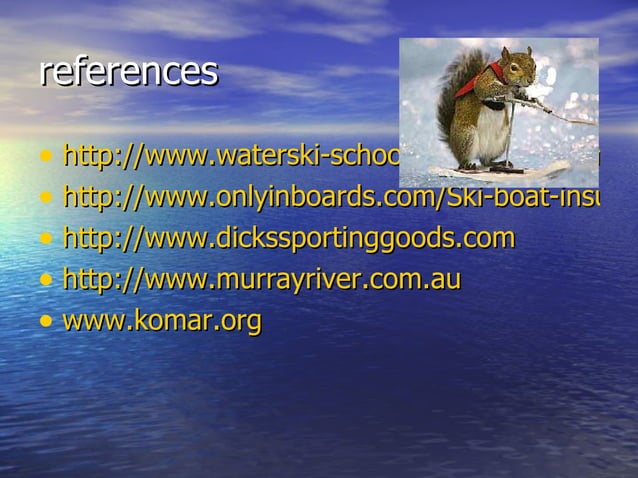 Water Skiing instructional ppt | PPT