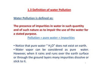 Water treatment-lecture-1-eenv | PDF