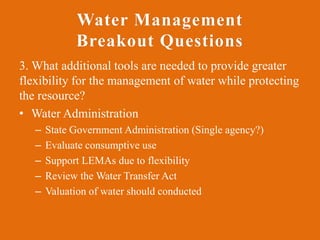 Water vision-summary-draft-final | PPTX