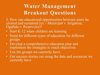 Water vision-summary-draft-final | PPTX