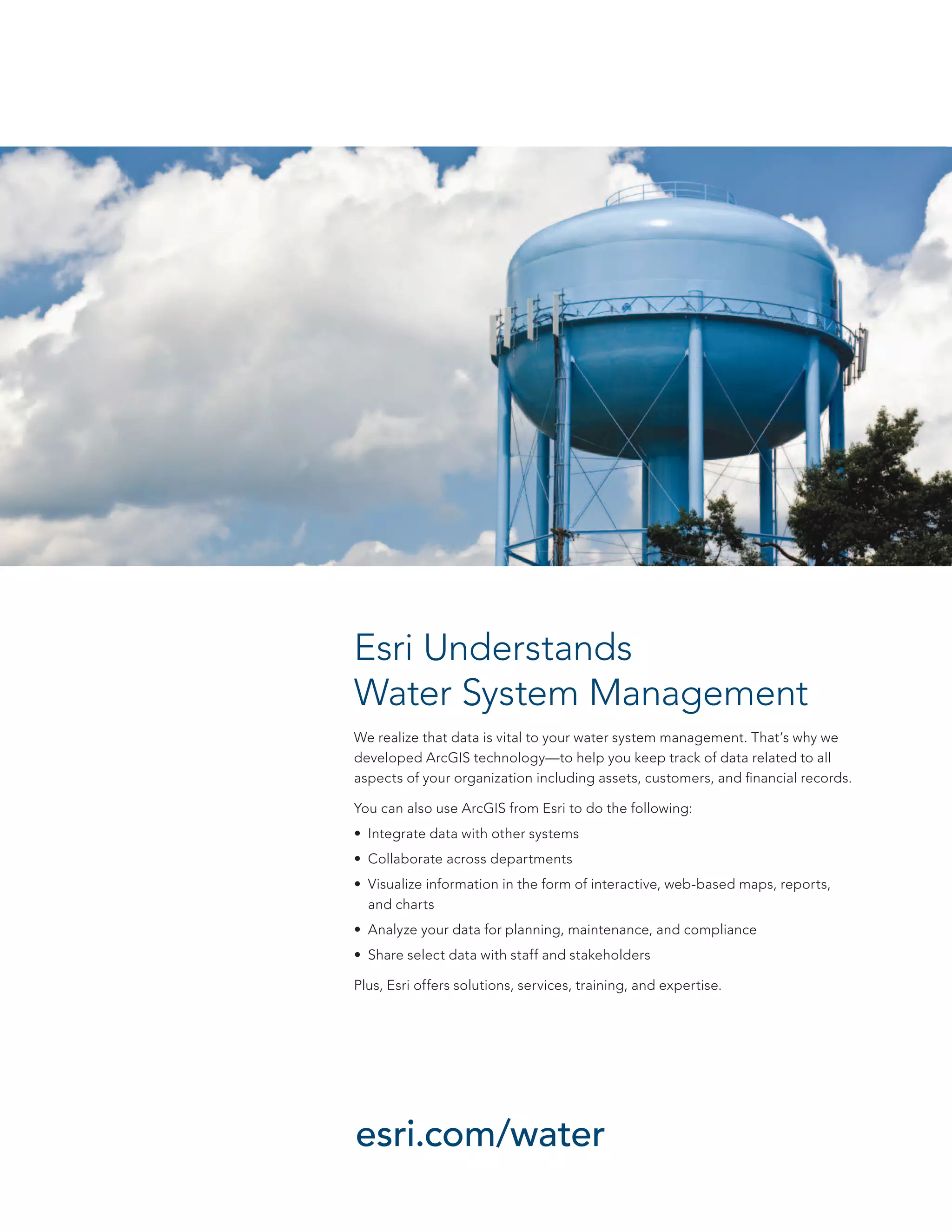 Complete water system management with Esri | PDF