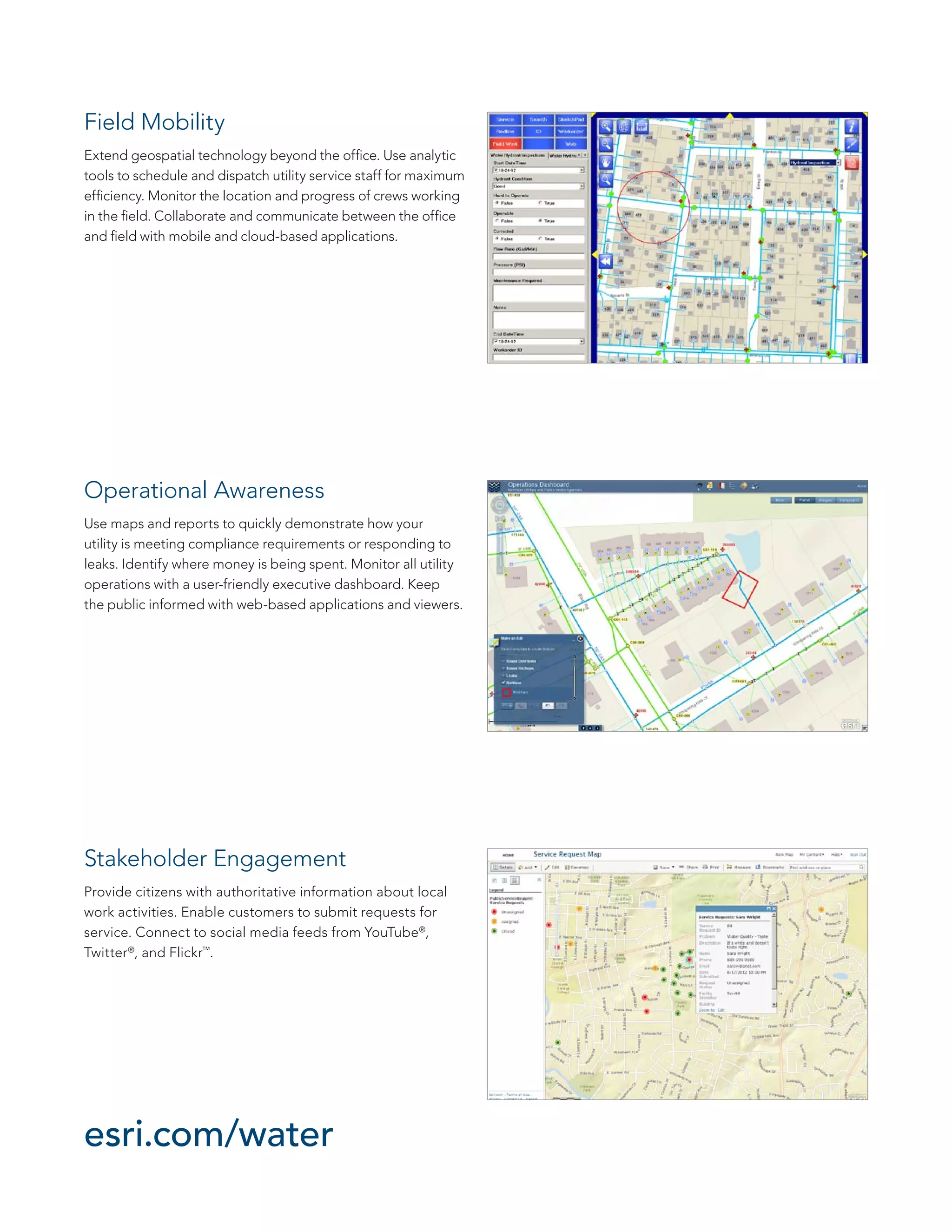 Complete water system management with Esri | PDF