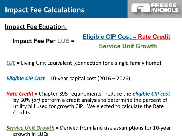 Water-Wastewater Impact Fees | PPT