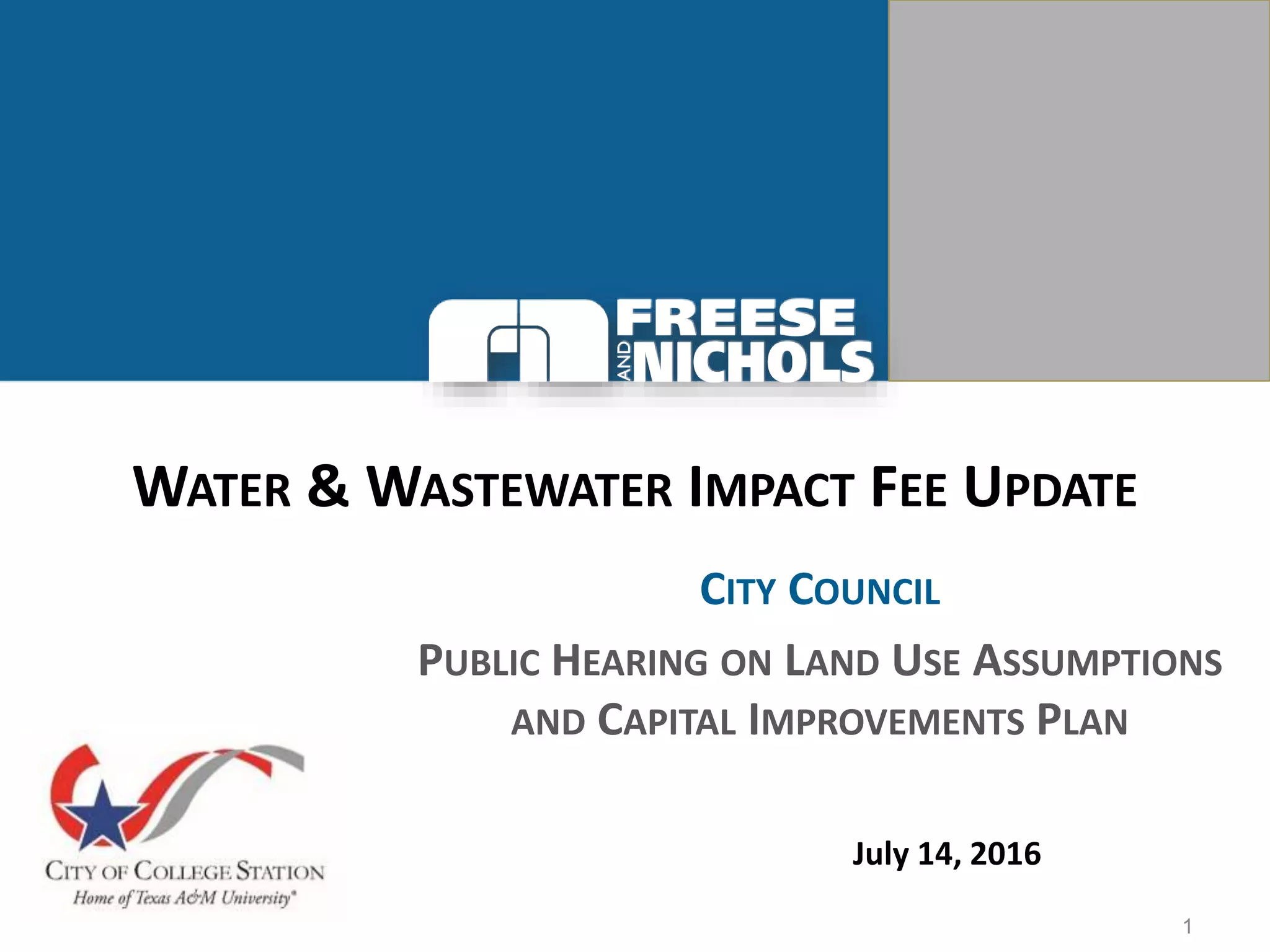 Water-Wastewater Impact Fees | PPTX