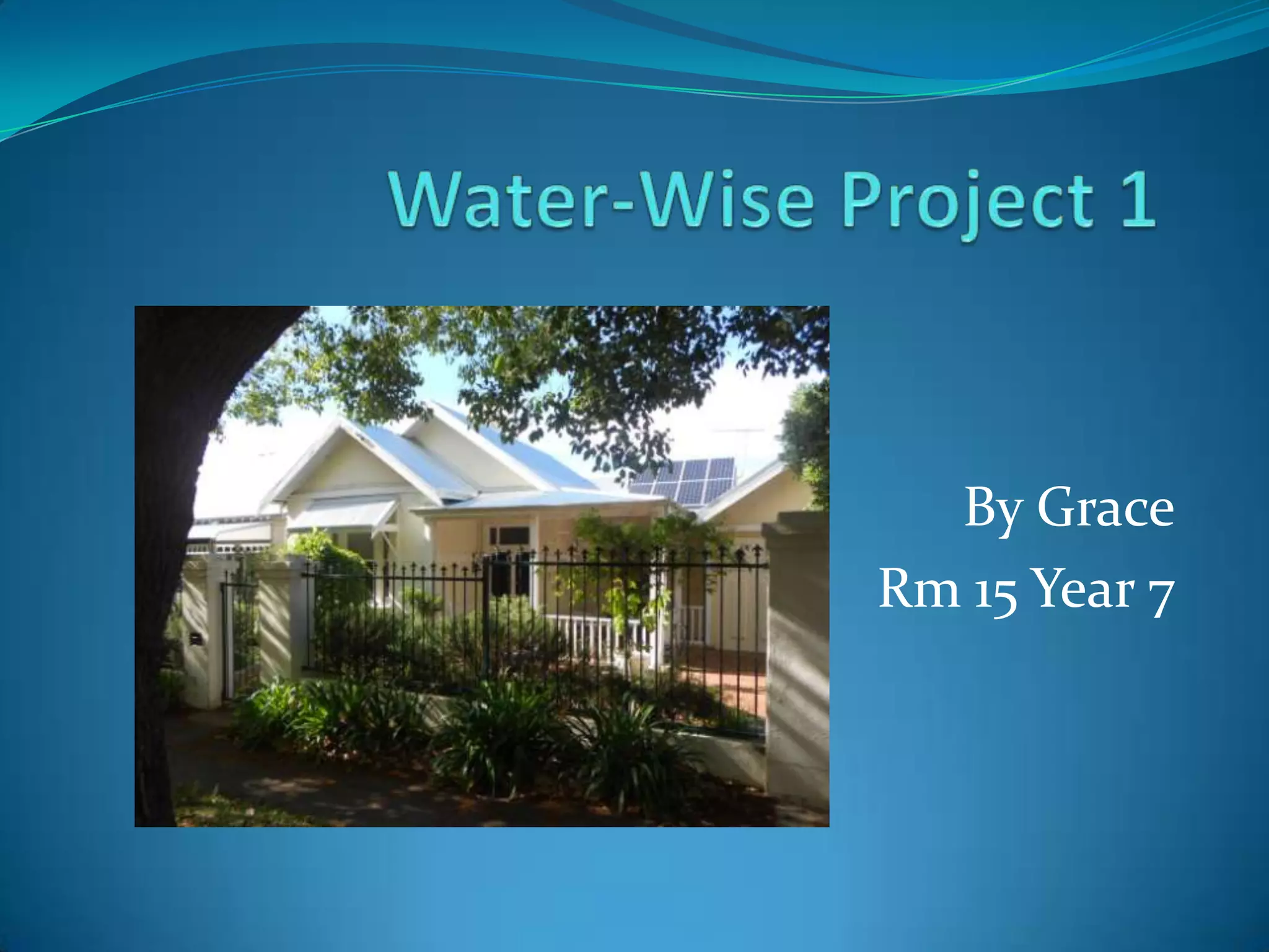 Water wise action plan | PPTX
