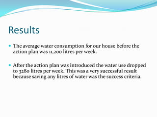 Water wise action plan | PPTX