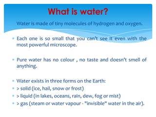Water 1234 | PPTX | Chemistry | Science