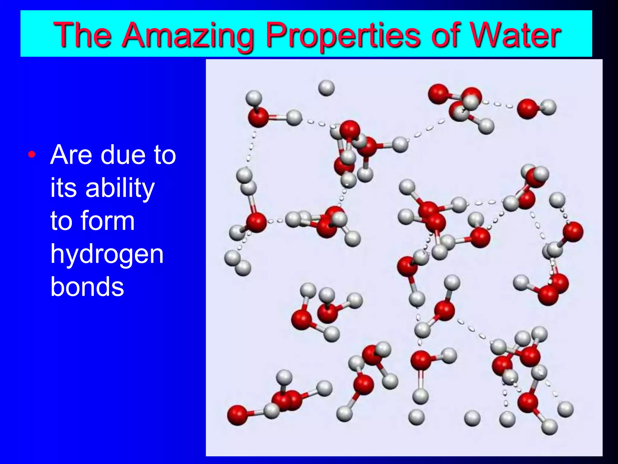 The Properties of WATER | PPT