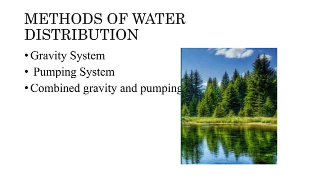 Water Distribution System | PPT