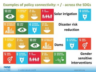 WATER – interconnectivity across the SDGs | PPT