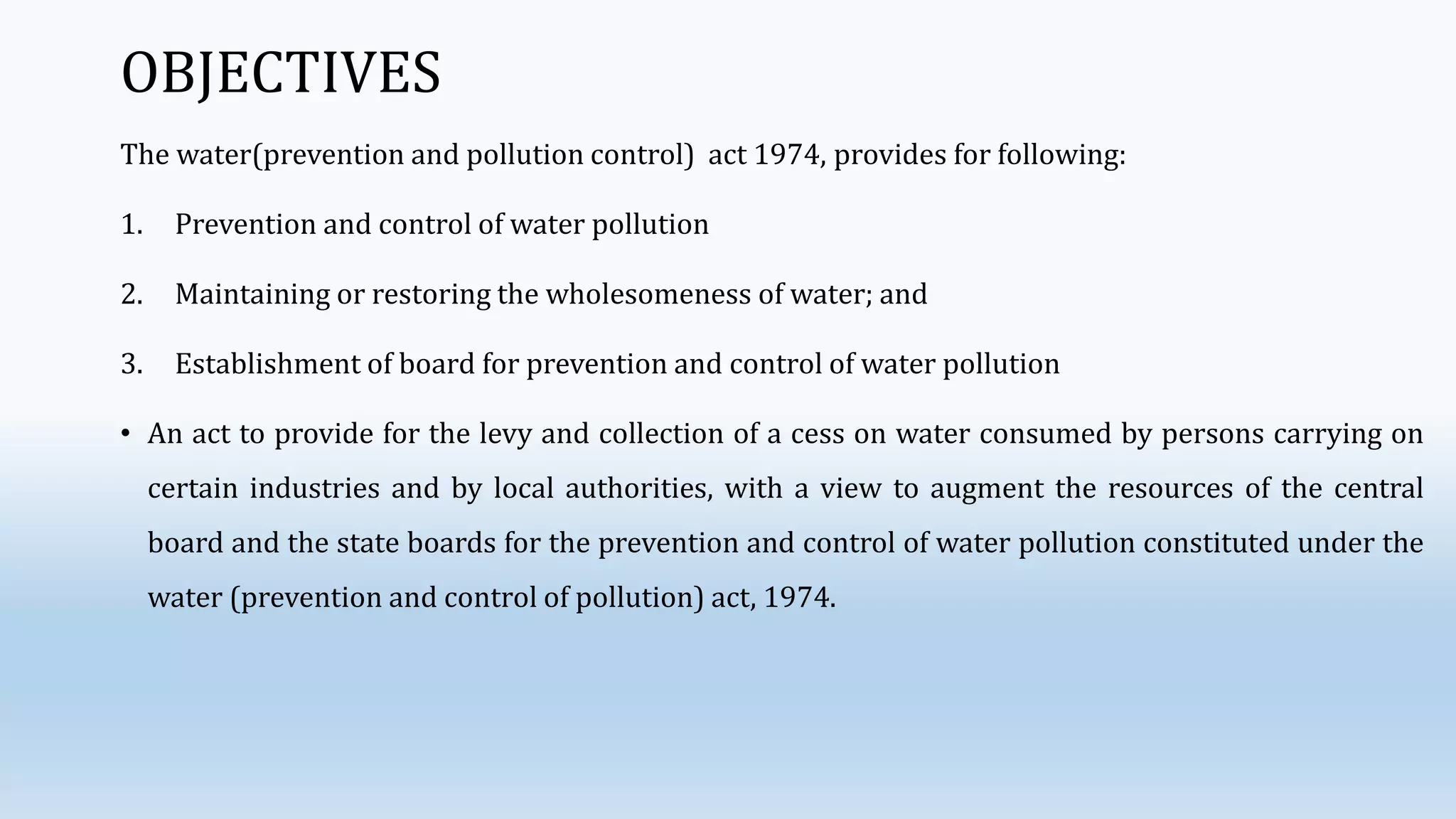 Water act | PPTX