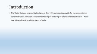 Water act | PPTX