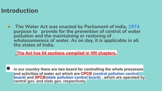 Water act 1974 | PDF