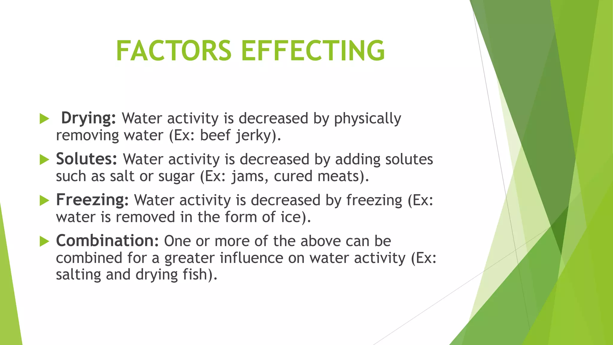 Water activity | PPTX