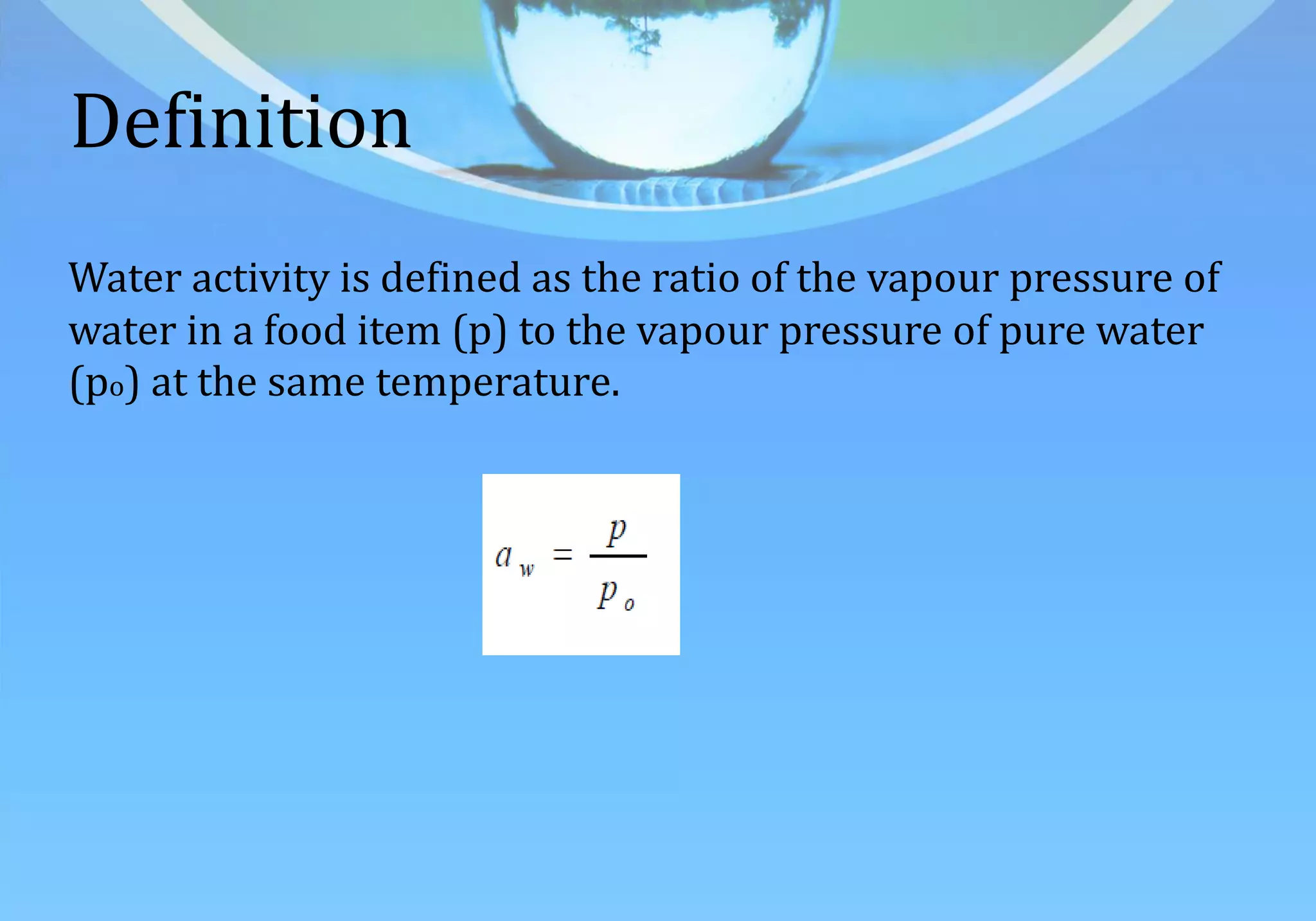 Water activity converted | PDF | Chemistry | Science