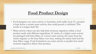 Water activity and types of food based on water activity | PPTX ...