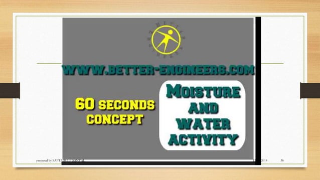 Water activity and types of food based on water activity | PPTX ...