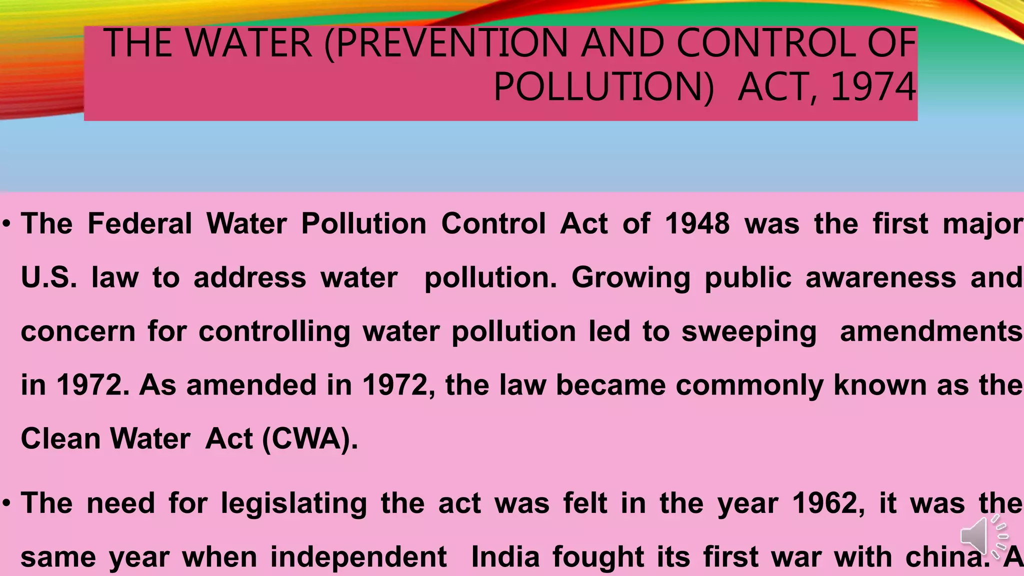 Water act | PPTX