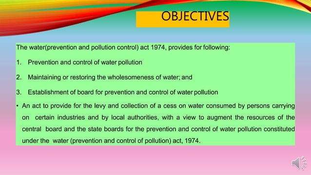 Water act | PPT