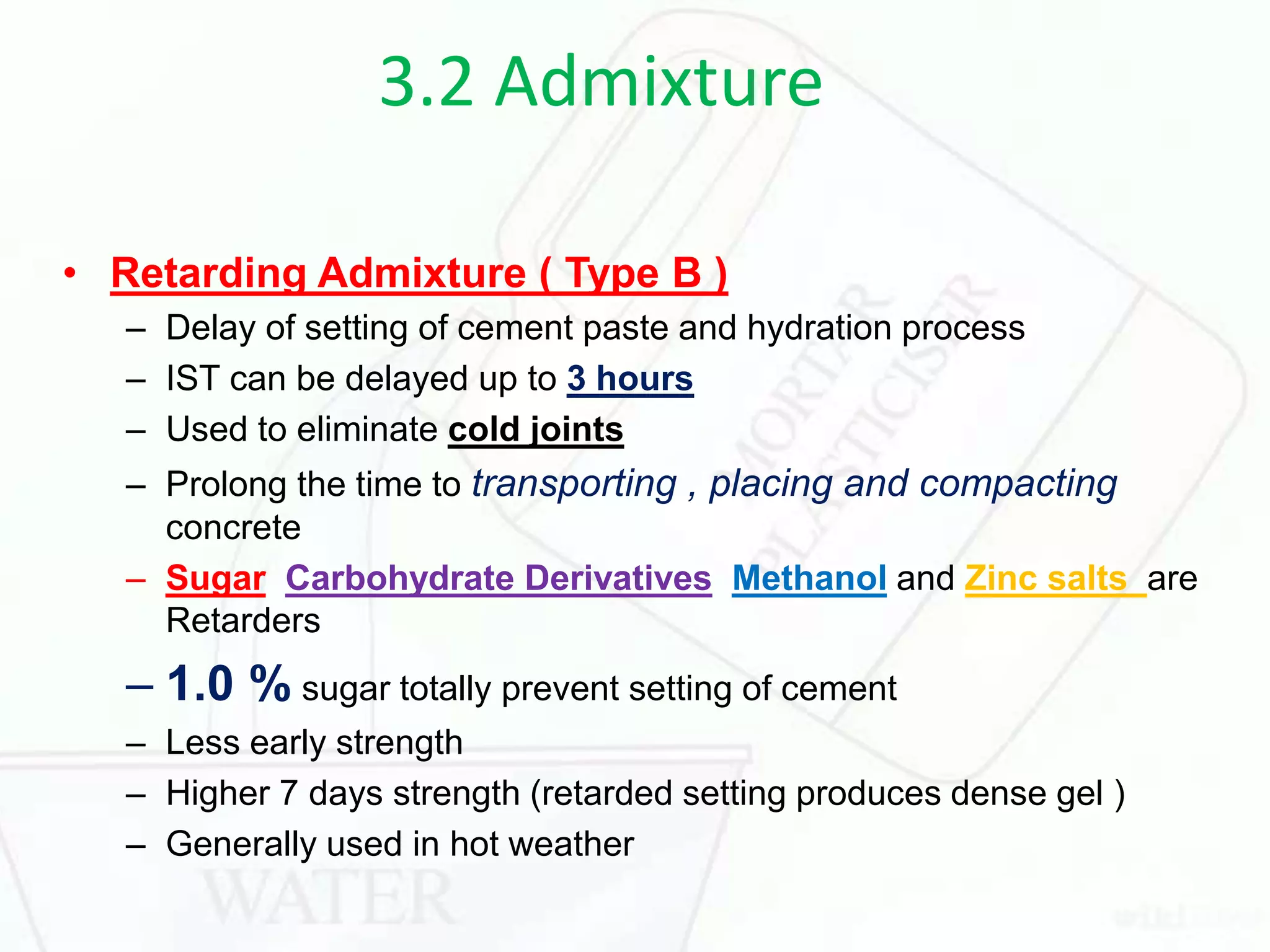 Water & Admixture | PPTX